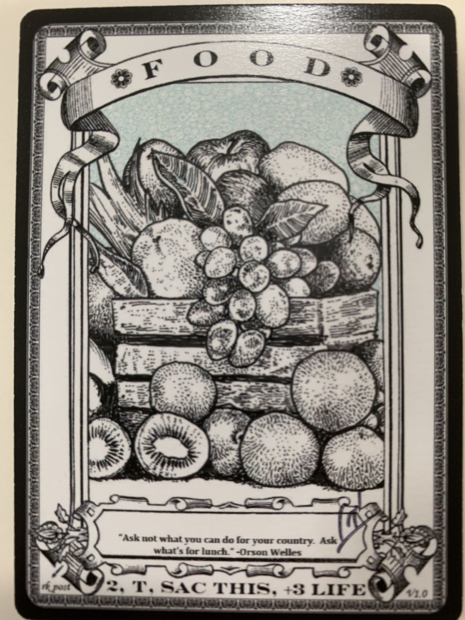 食物/Food【Ver.1】(rk post Token) - ジョニーのお店 Magic the Gathering