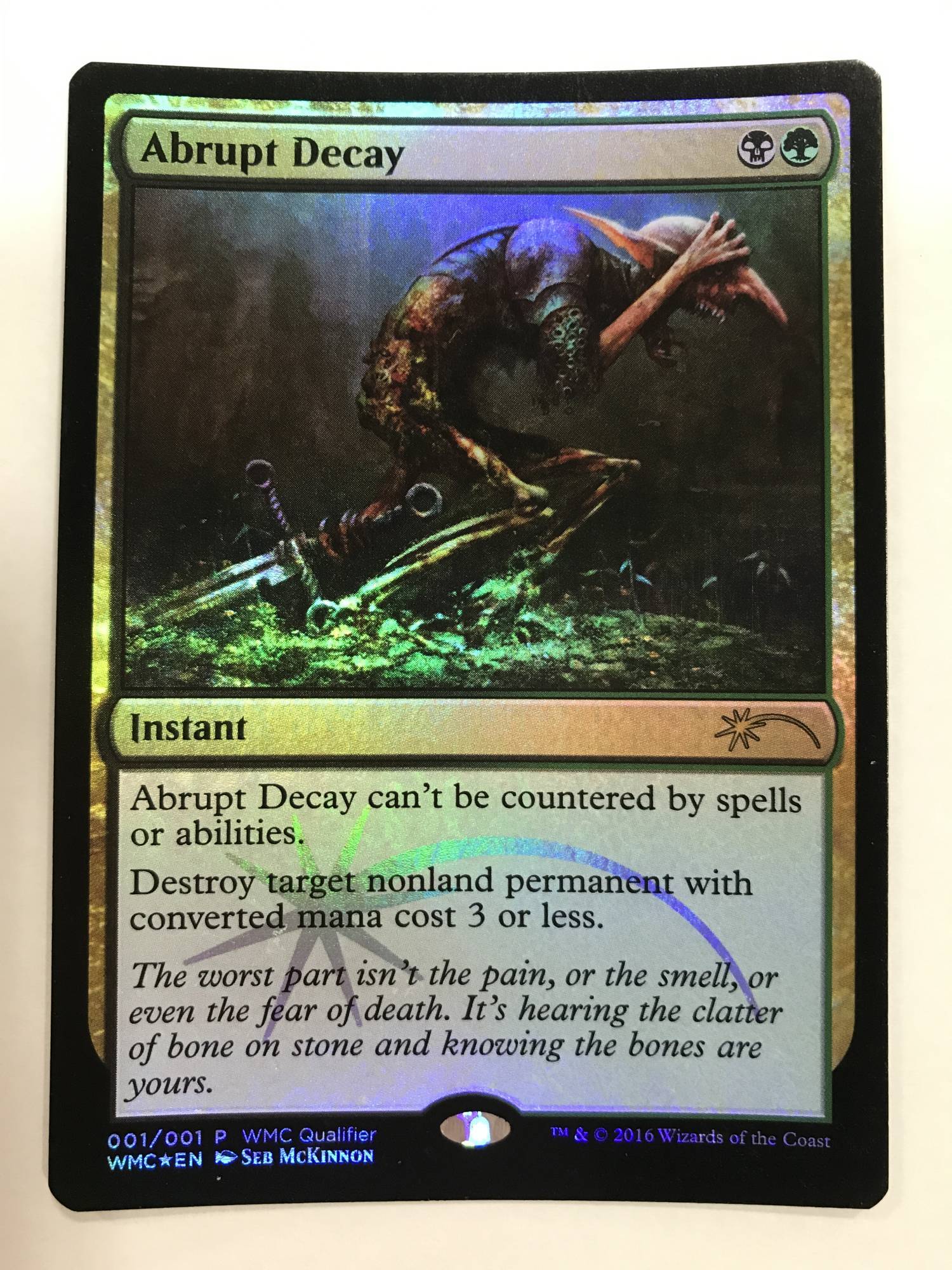 突然の衰微/Abrupt Decay (WMCQ)【PLD】C - ジョニーのお店 Magic the Gathering